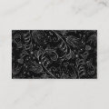 Silver and Black Elegant Floral Wedding Registry Enclosure Card | Zazzle