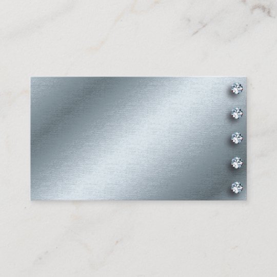 Silver and Diamond Business Card Design | Zazzle.com