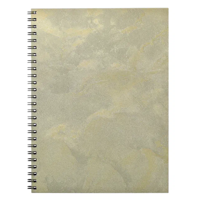 Silver And Gold Metallic Plaster Notebook | Zazzle