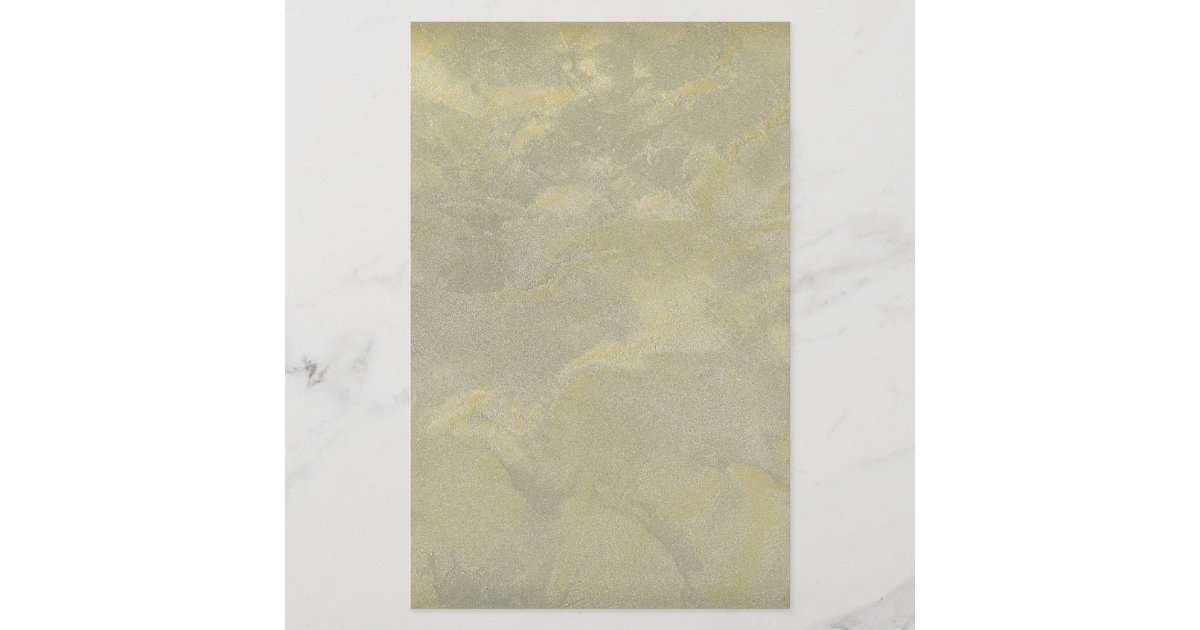 Silver And Gold Metallic Plaster Stationery | Zazzle