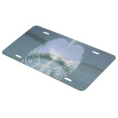 Silver Angel Wings Wrapped Around a Heart License Plate | Zazzle