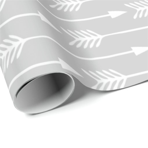 Silver Arrows Pattern Wrapping Paper | Zazzle