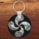 Silver Basque Cross Keychain | Zazzle