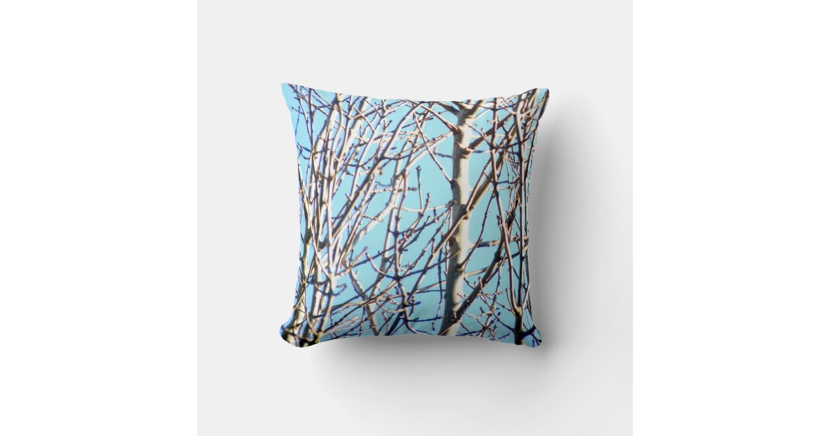 Silver Birch Trees Throw Pillow | Zazzle