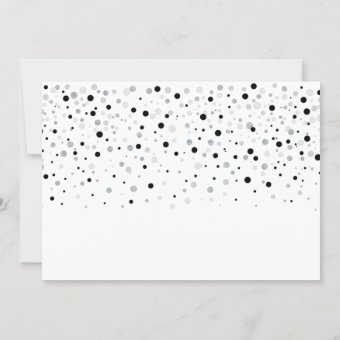 Silver & Black Balloon Modern Adult Birthday Party Invitation | Zazzle