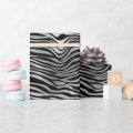 Silver Black Zebra Print Wrapping Paper | Zazzle