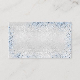 Silver blue glitter boy diaper raffle ticket enclosure card | Zazzle