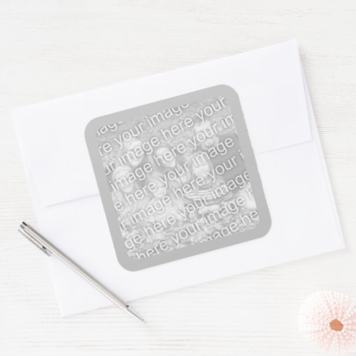 Silver Border Photo Sticker | Zazzle