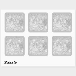 Silver Border Photo Sticker | Zazzle
