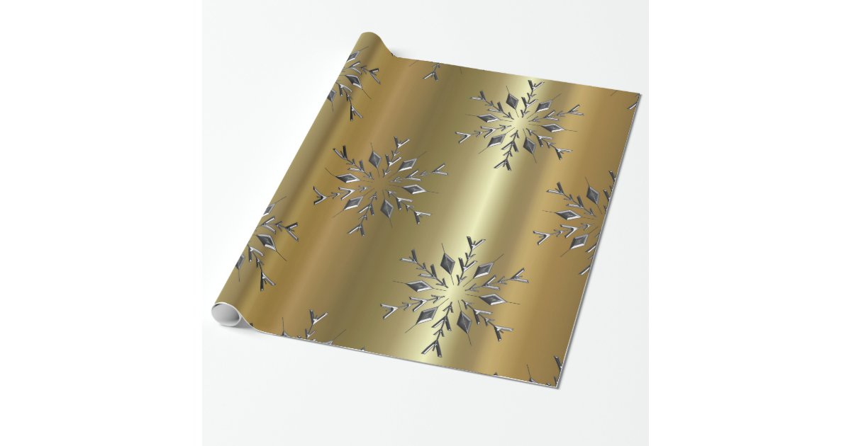Silver Christmas Stars Wrapping Paper | Zazzle.com