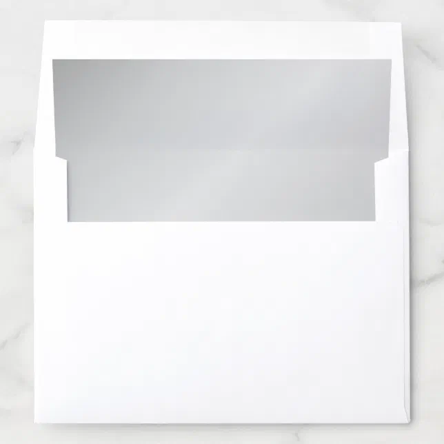 Silver Colored Wedding Envelope Liner | Zazzle