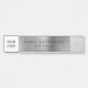 Silver Custom Logo Executive Business Professional Door Sign | Zazzle