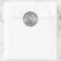 Silver Dollar USA Classic Round Sticker | Zazzle