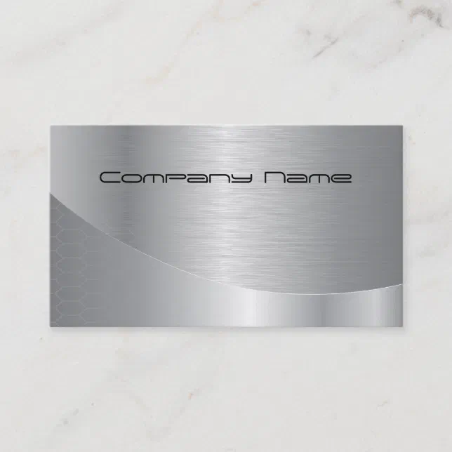 Silver Elegant Modern Corporate Business Card | Zazzle