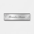 Silver Elegant Modern Professional Office Door Sign | Zazzle