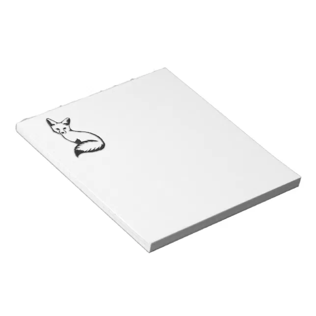 Silver Fox Notepad | Zazzle