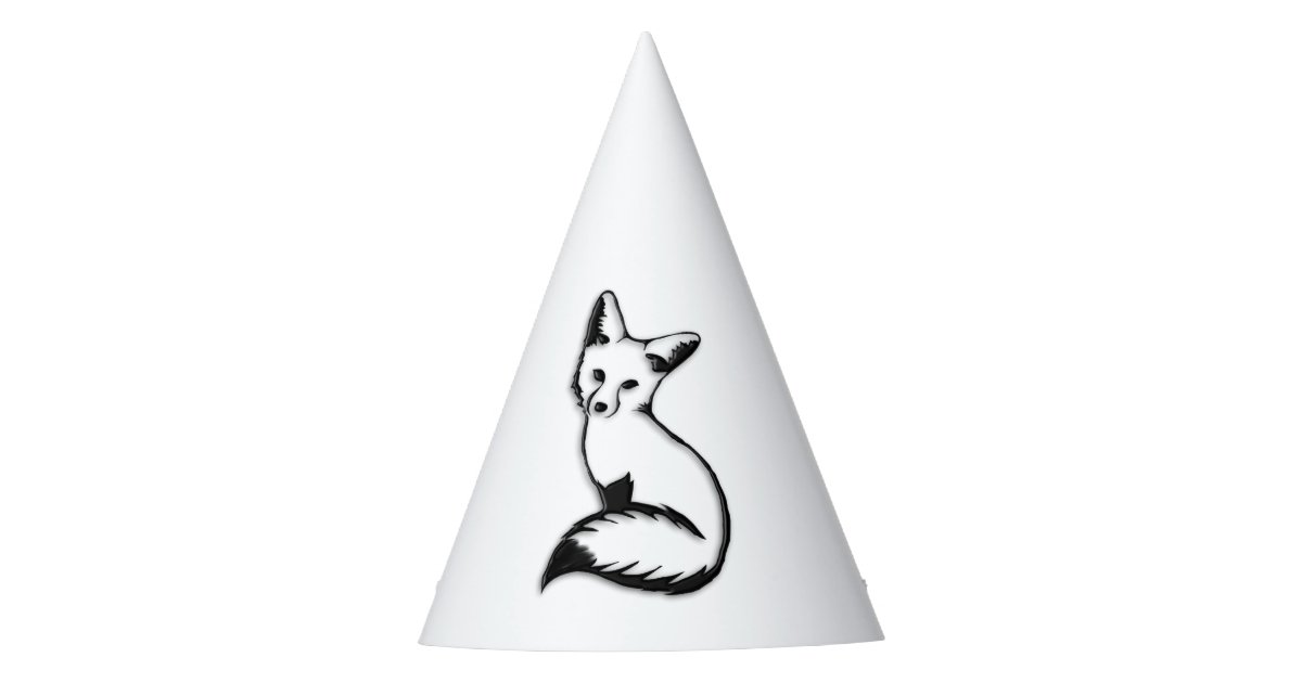 Silver Fox Party Hat | Zazzle