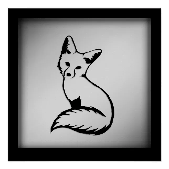 Silver Fox Poster | Zazzle
