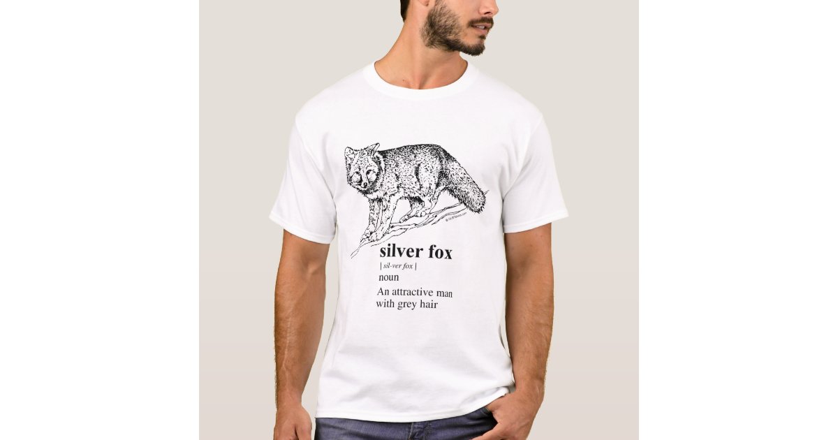 SILVER FOX T-Shirt | Zazzle