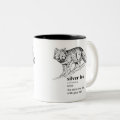 SILVER FOX Two-Tone COFFEE MUG | Zazzle