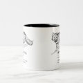 SILVER FOX Two-Tone COFFEE MUG | Zazzle