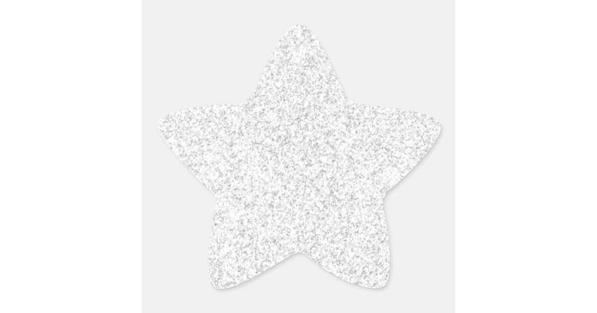 Silver glitter blank template star sticker | Zazzle.com
