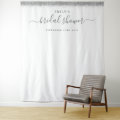 Silver Glitter Bridal Shower Background for Photos Tapestry | Zazzle