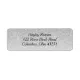 Silver Glitter Custom Address Label | Zazzle