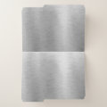 Silver Glitter Glam Bling Personalized Metallic File Folder | Zazzle