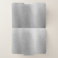 Silver Glitter Glam Bling Personalized Metallic File Folder | Zazzle