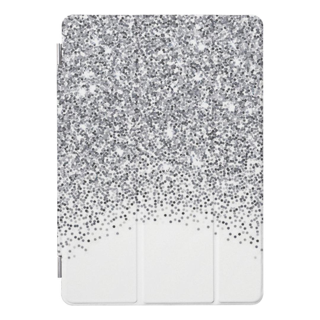 Silver Glitter iPad Pro Cover | Zazzle