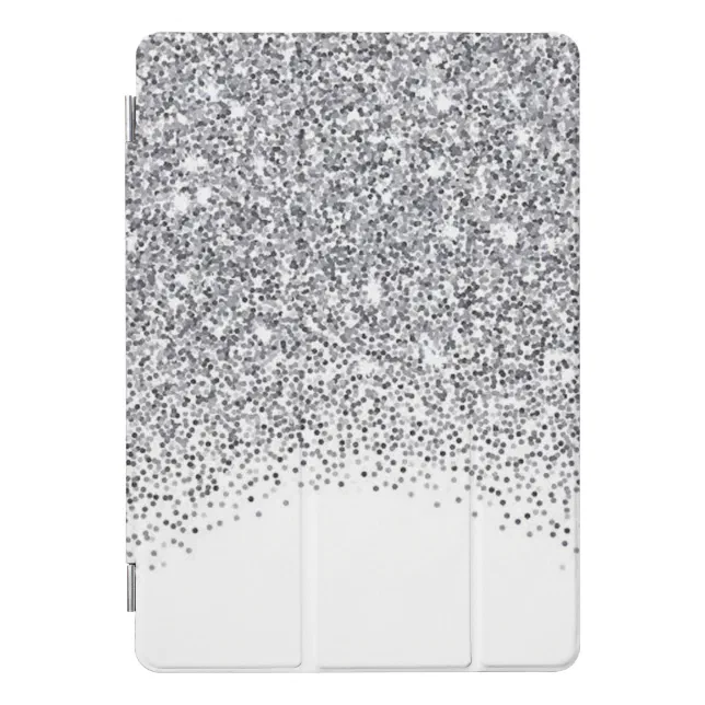 Silver Glitter iPad Pro Cover | Zazzle