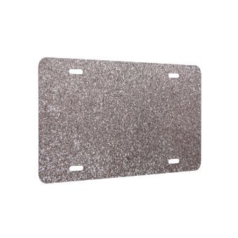 Silver glitter license plate | Zazzle