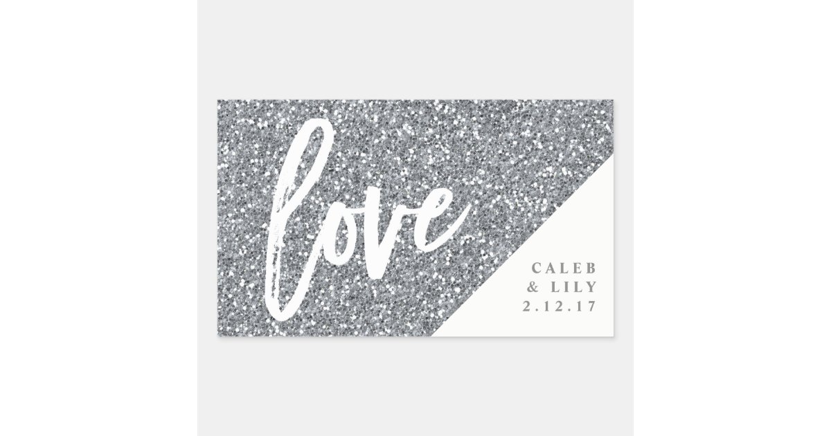 Silver Glitter Mini Champagne, Mini Wine, Label | Zazzle