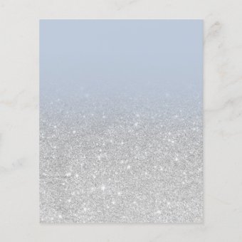 Silver glitter ombre dusty blue budget wedding | Zazzle