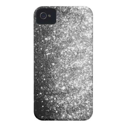 Silver GLitter Sparkle iPhone Case iPhone 4 Covers | Zazzle