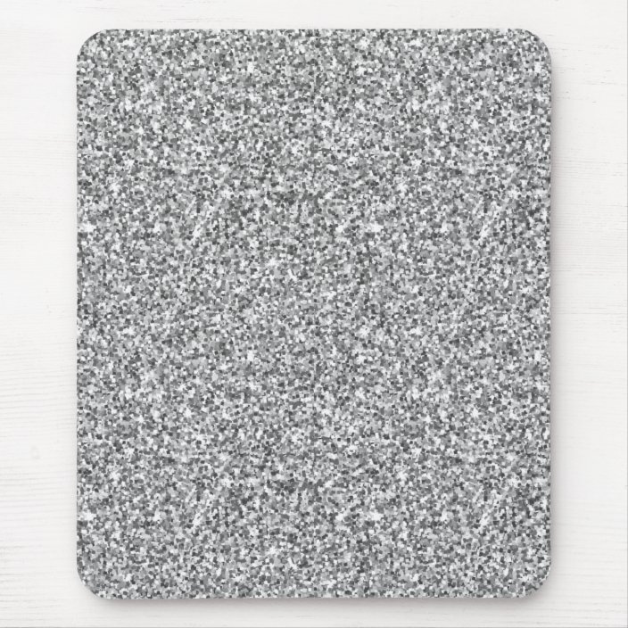 Silver Glitter Sparkle Metallic Mouse Pad | Zazzle.com