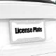 Silver Glitter Texture White Sparkling Shiny Accen License Plate Frame ...