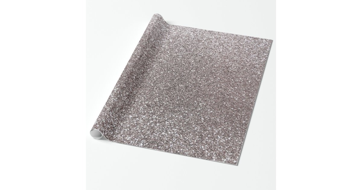 Silver glitter wrapping paper | Zazzle