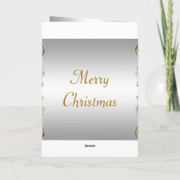 Silver Gold Christian Christmas Cards | Zazzle