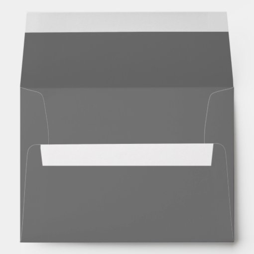 Silver Gray Minimalist Solid Color Envelope | Zazzle