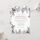 Silver, Gray, Rusty Brown Frame Winter Wedding Invitation | Zazzle