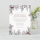 Silver, Gray, Rusty Brown Frame Winter Wedding Invitation | Zazzle