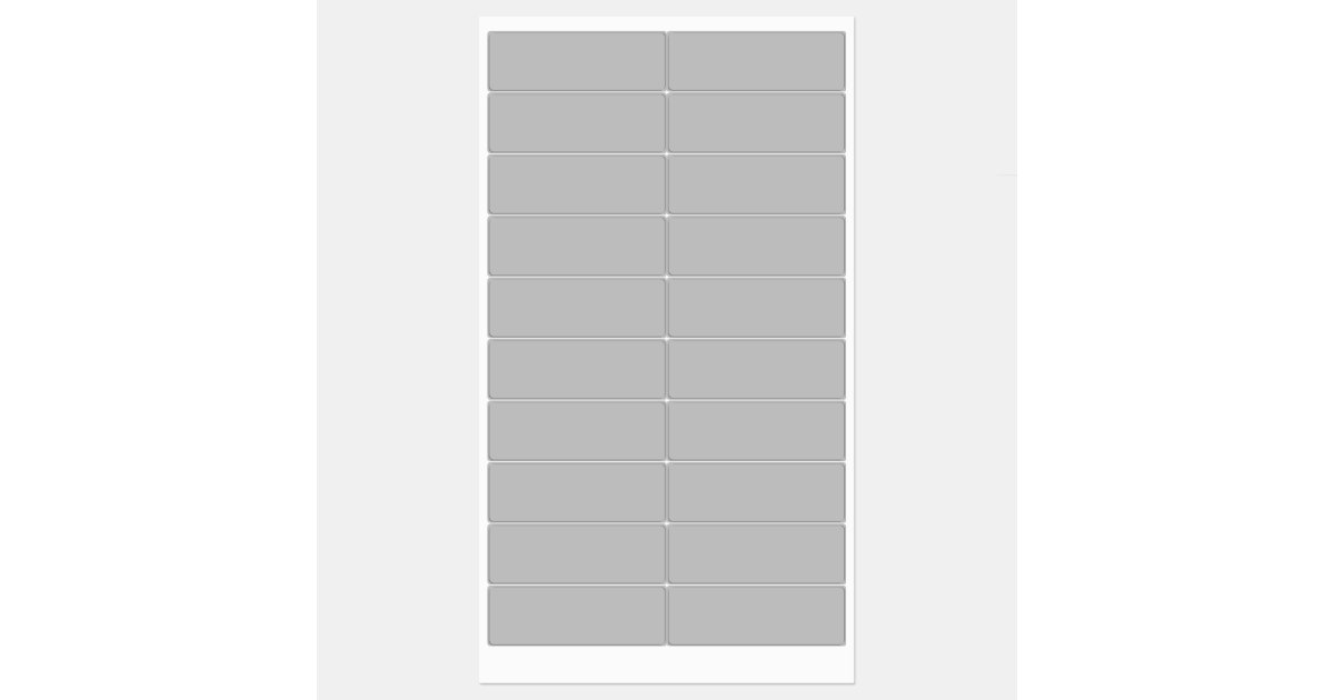Silver Gray Waterproof Labels | Zazzle