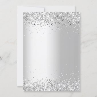Silver green floral wedding invitation | Zazzle