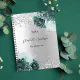 Silver green florals elegant glamorous notebook | Zazzle