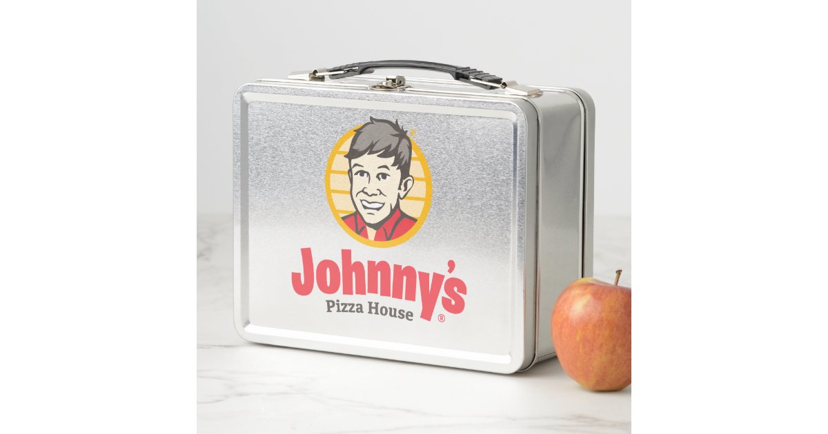Silver Johnny's Pizza House Metal Lunch Box | Zazzle