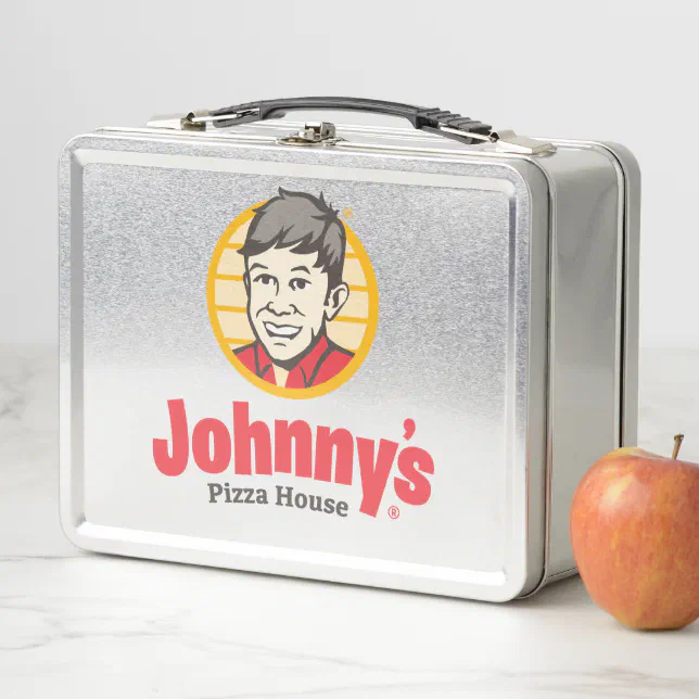 Silver Johnny's Pizza House Metal Lunch Box | Zazzle