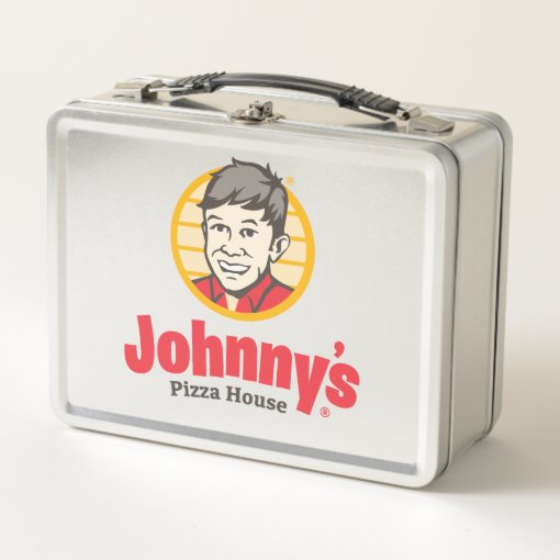Silver Johnny's Pizza House Metal Lunch Box | Zazzle