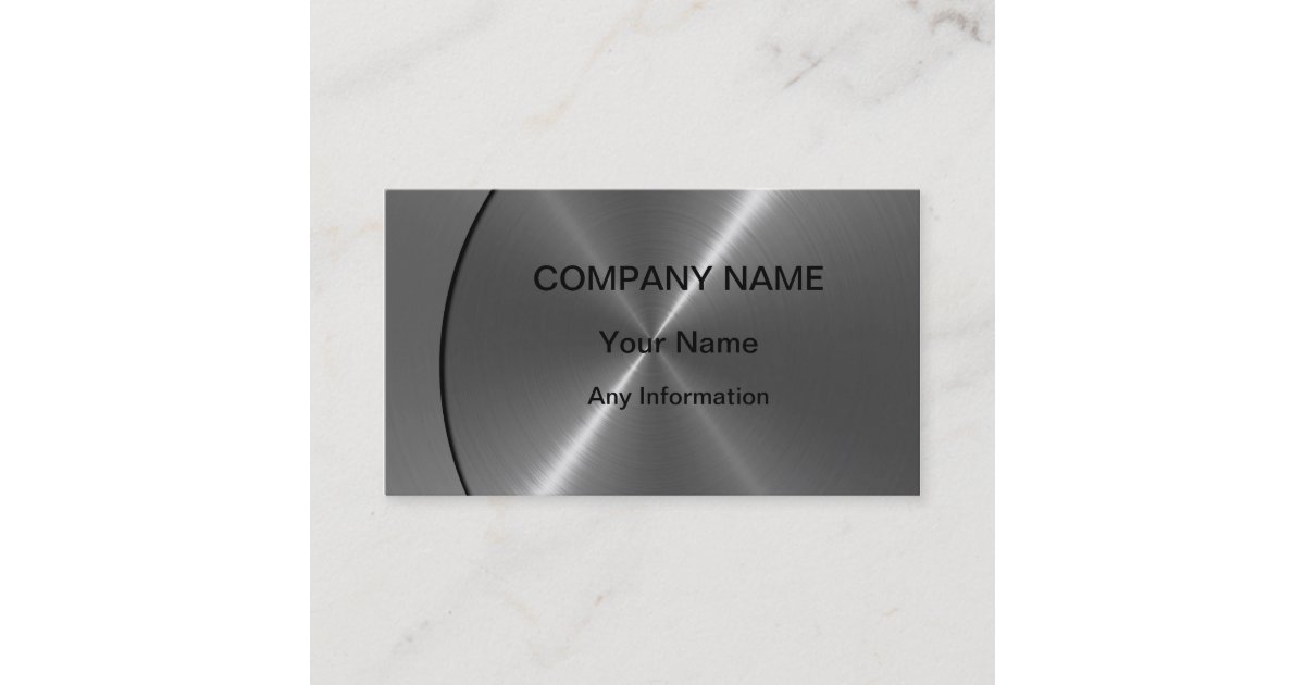 Silver Luxury Metal Business Cards | Zazzle